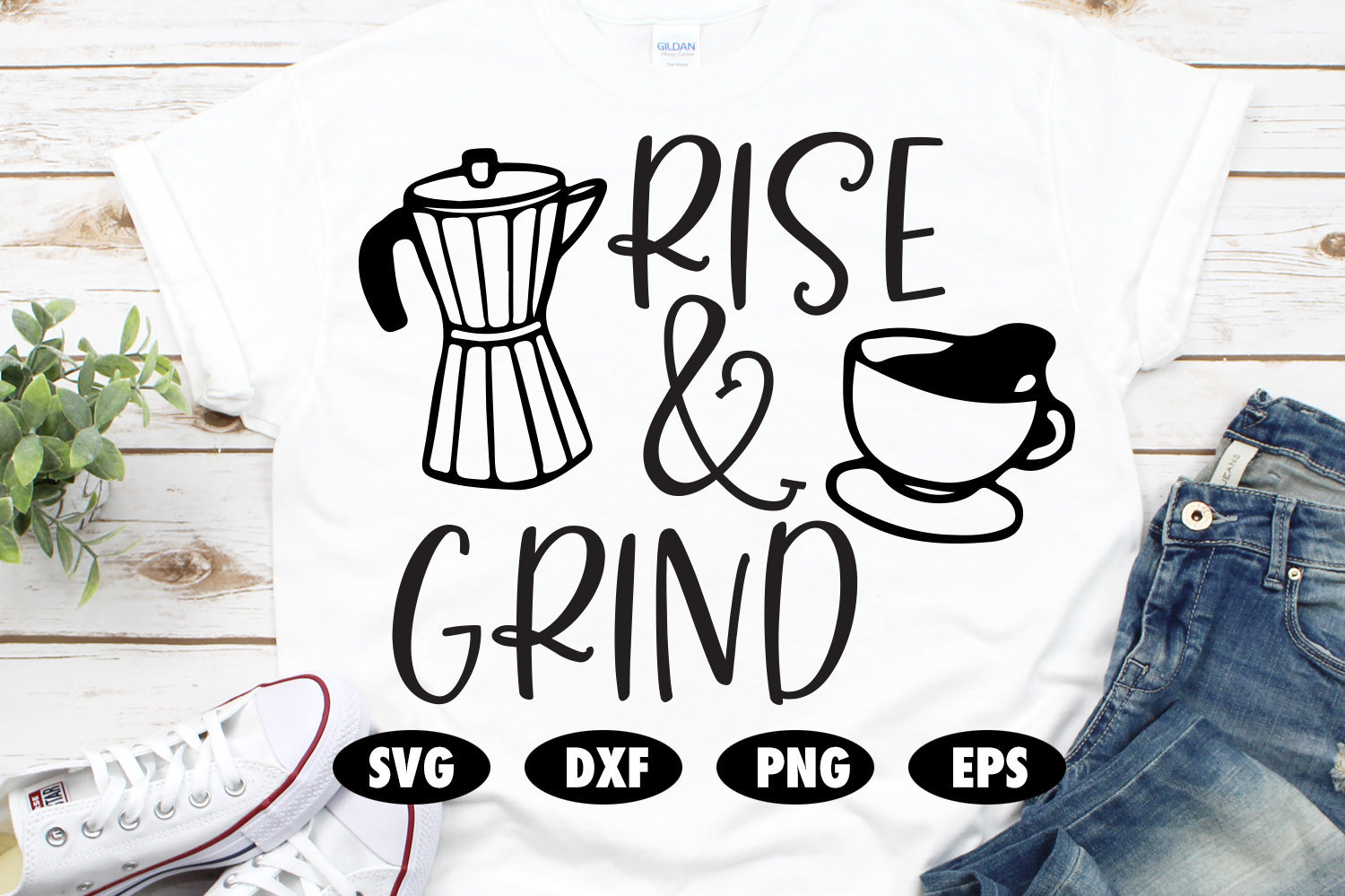 Rise and Grind SVG Kitchen Svg Coffee Svg Funny Svg Quote | Etsy