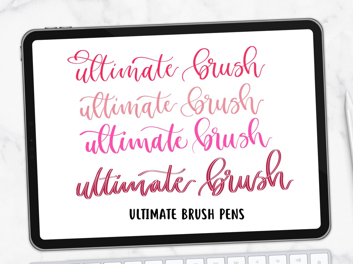 Inspirational Lettering Worksheets and Brushes for Procreate | Etsy