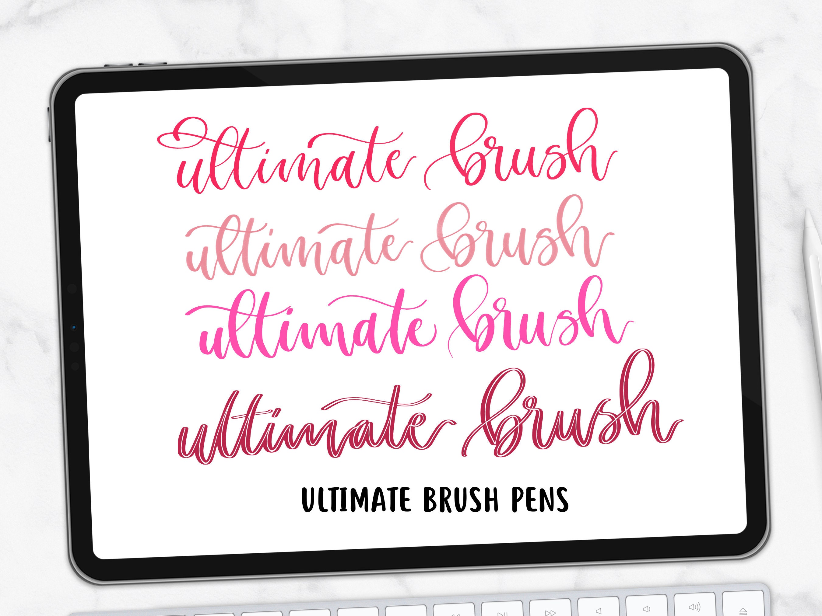 Inspirational Lettering Worksheets and Brushes for Procreate - Etsy