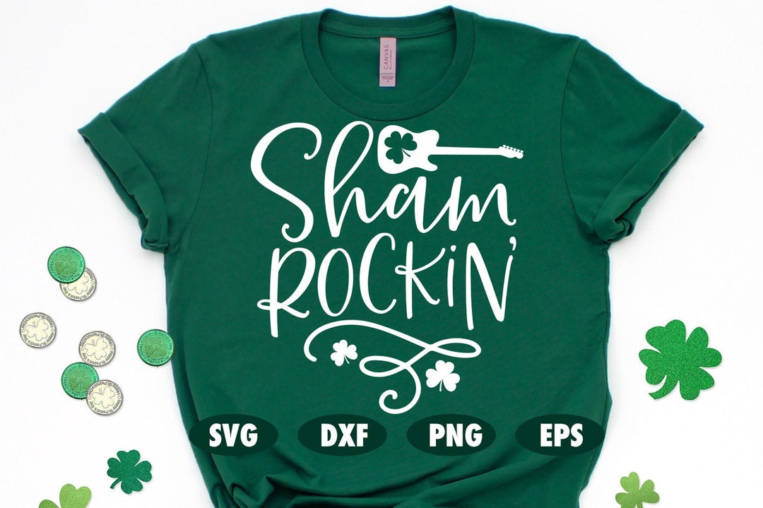 Sham Rockin Svg, St Patricks Day Svg, Clover Svg, Lucky Svg, St Patrick ...
