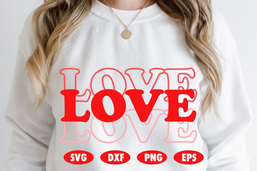 Love Svg, Love Mirrored Svg, Love You Svg, Valentines Day Svg ...