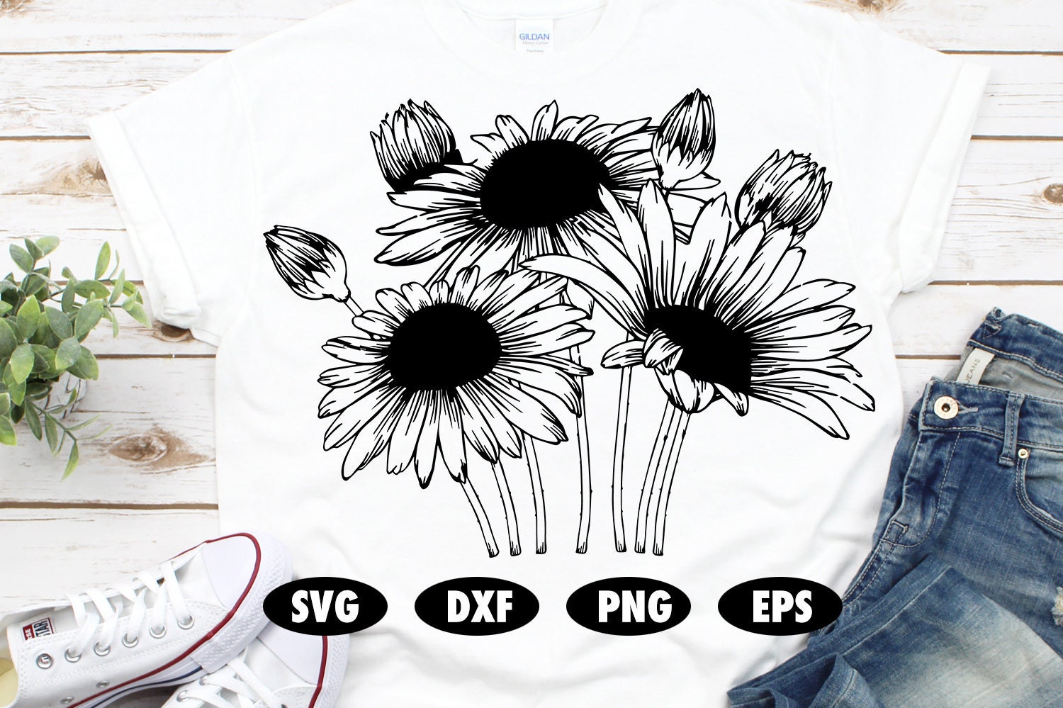 Sunflowers svg Sunflower svg Sunflower cut file Sunflower | Etsy