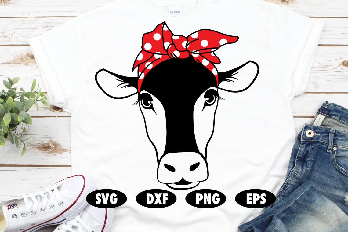 Heifer Bandana Svg Cow Bandana Svg Cow Svg Heifer Svg Cute | Etsy