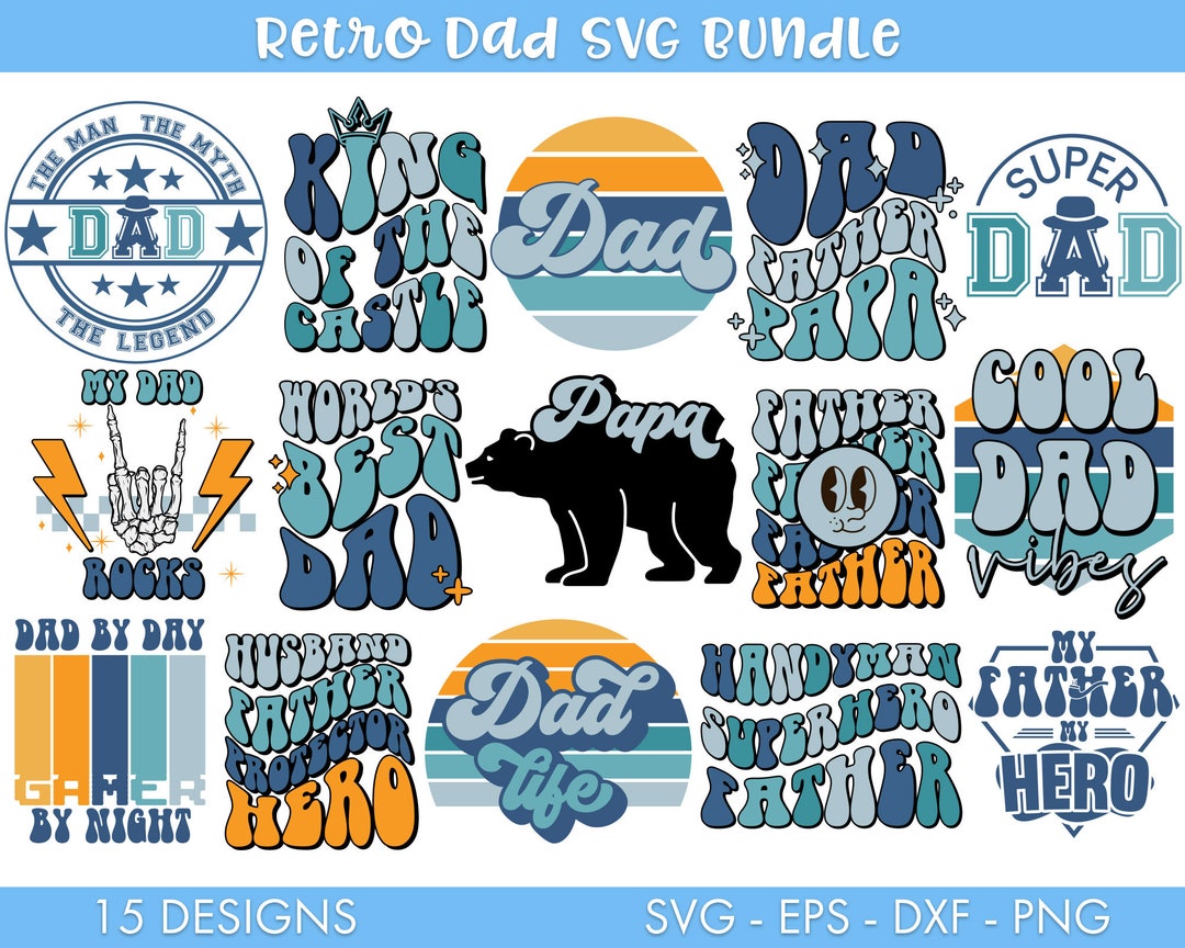 Father's Day Svg Bundle, Dad Quotes Svg, Dad SVG Bundle, Father's Day ...