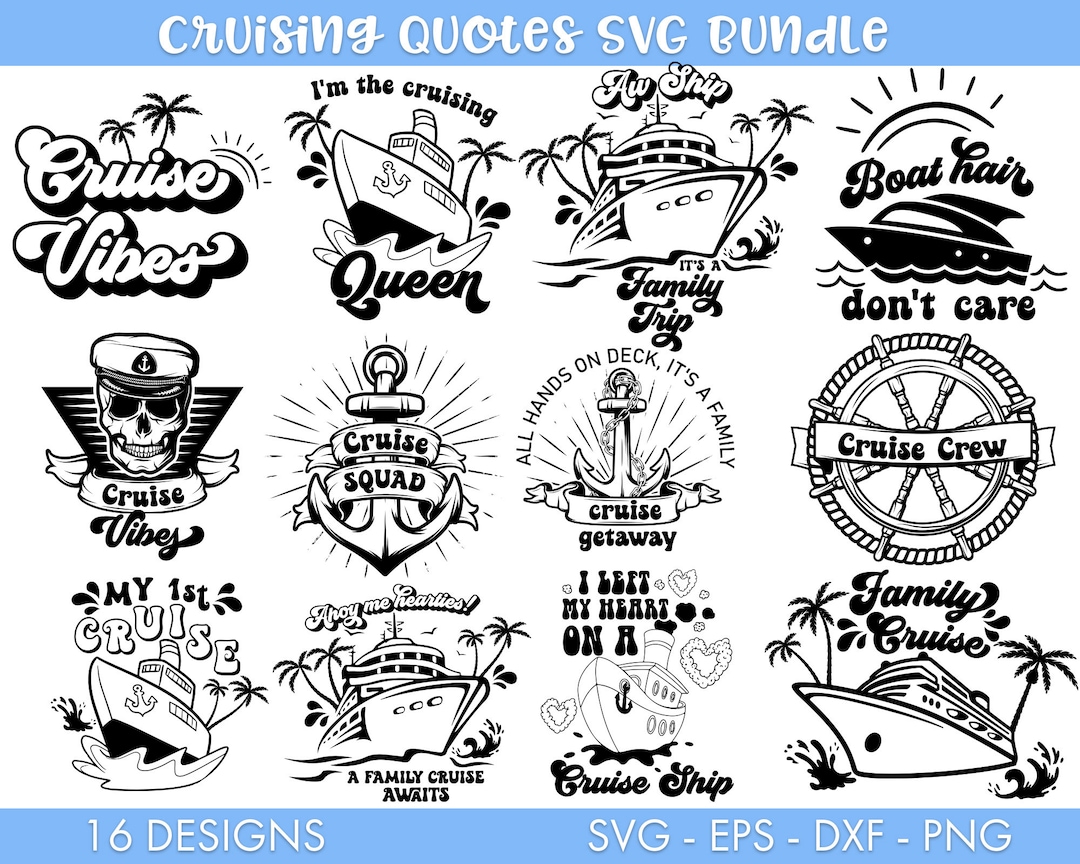 Cruise SVG Bundle, Cruise Ship Svg, Cruise Vibes Svg, Family Cruise Svg ...