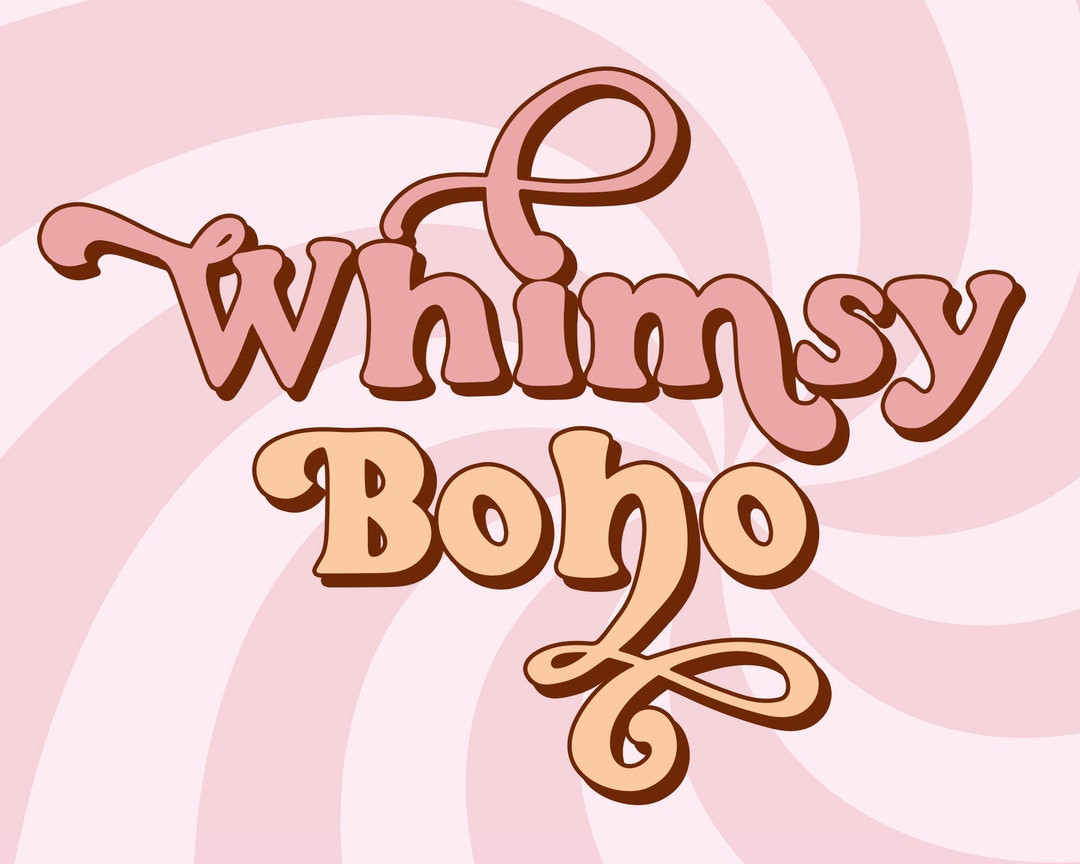 Retro Boho Font, Groovy Font, Retro Font, Vintage Font, SVG Font ...