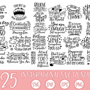 Inspirational Svg Bundle, Motivational Bundle Svg, Inspirational Svg ...