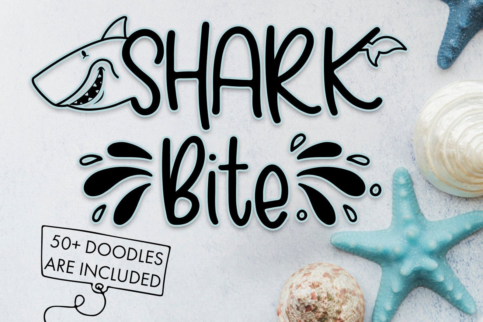 Shark Bite Font Shark Font Ocean Font Sea Font Nautical - Etsy