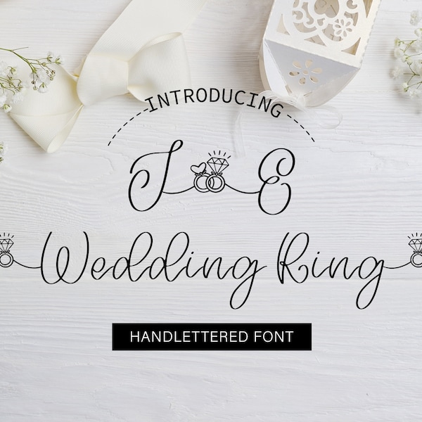 Wedding Ring Font - Etsy