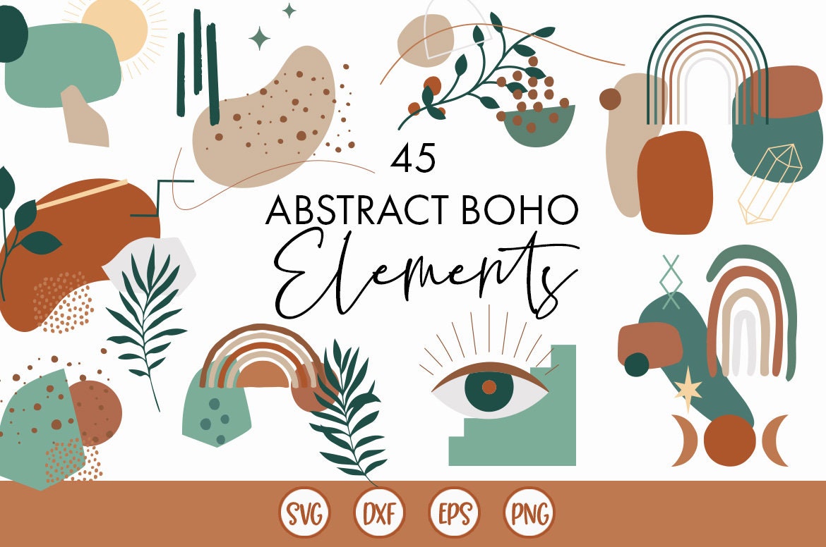 Bohemian Shapes Svg Bundle Bohemian Elements Svg Boho Svg - Etsy