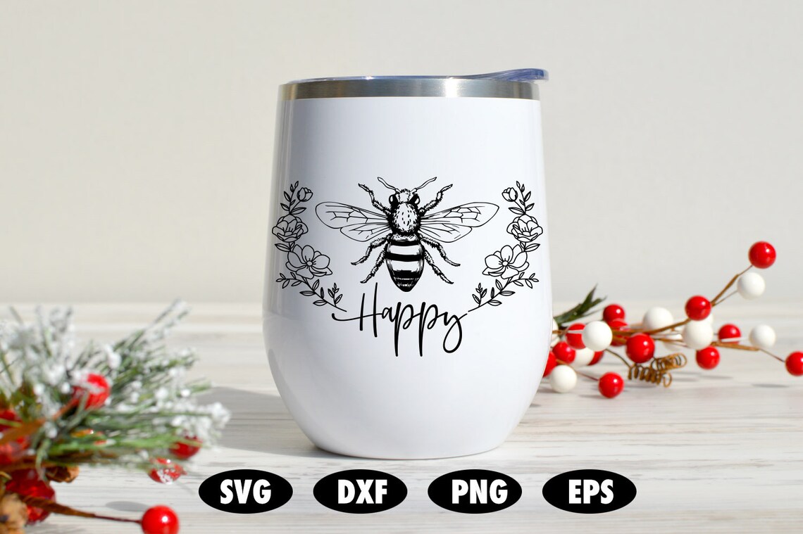 Bee Happy SVG Bee SVG Funny Bee SVG Pun Svg Bee Cut File - Etsy UK
