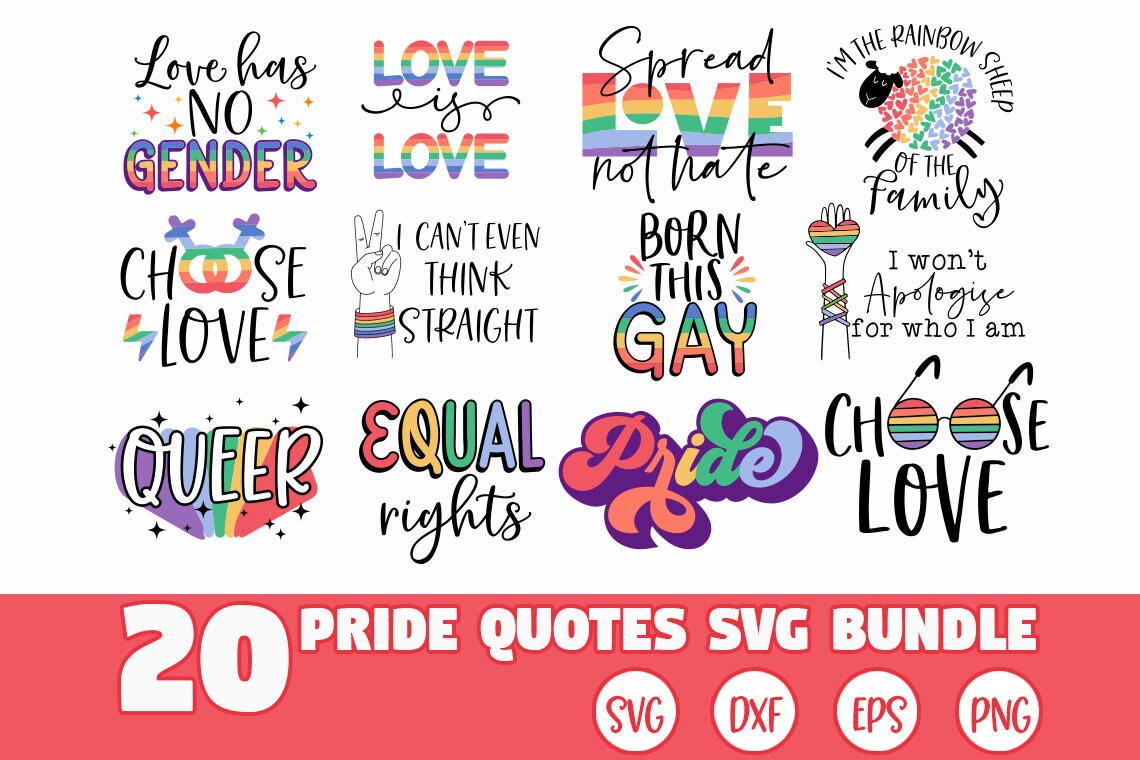 Pride SVG Bundle Lqbtq SVG Bundle LGBTQ Svg Gay Svg Pride - Etsy