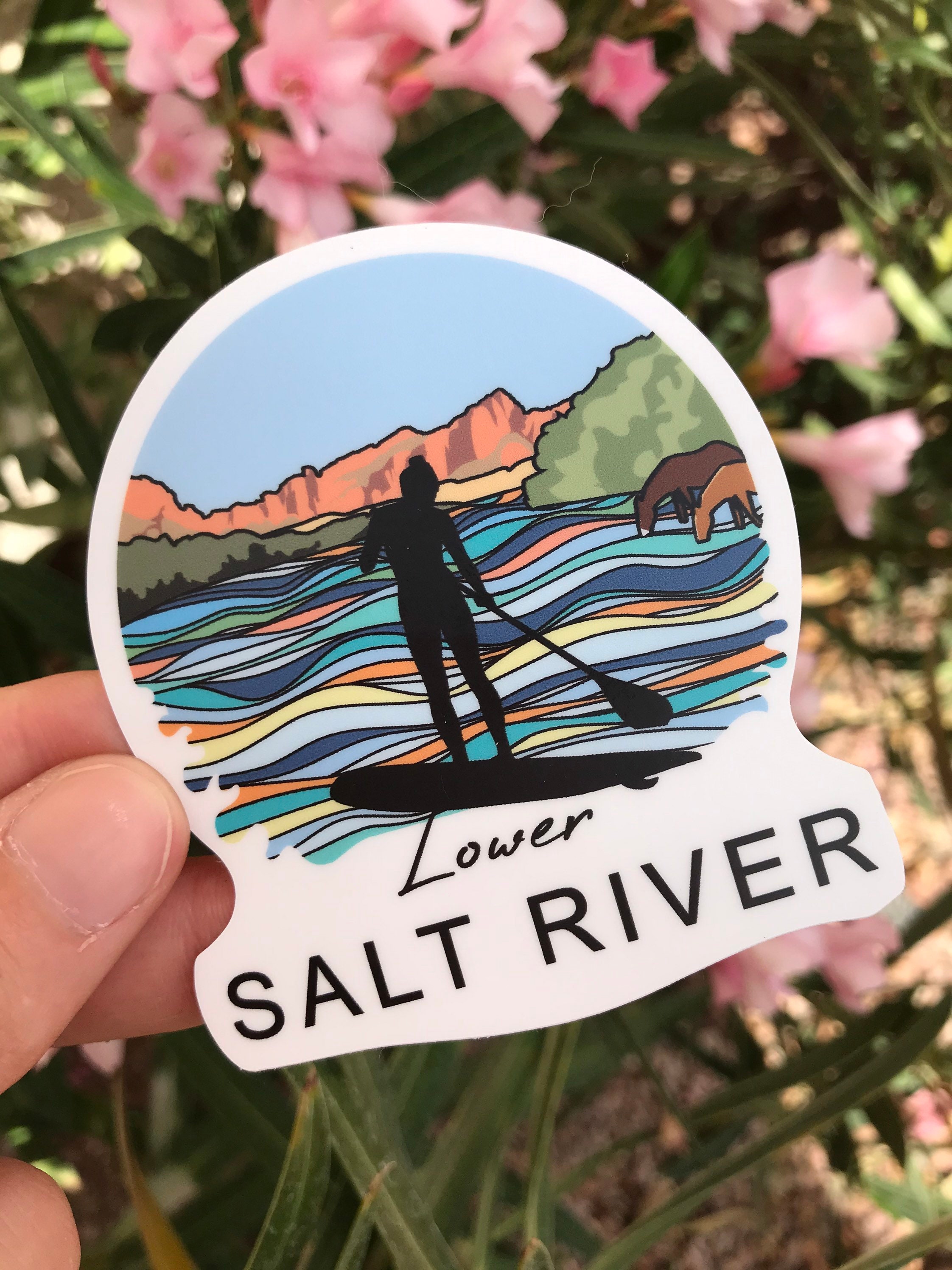 Salt River Stickers / Paddleboard Float / Weatherproof Vinyl | Etsy