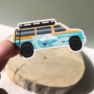 Beach Van Vinyl Sticker / Adventure Van Series / Durable Weatherproof ...