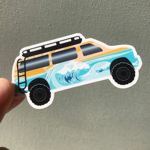 Beach Van Vinyl Sticker / Adventure Van Series / Durable Weatherproof ...