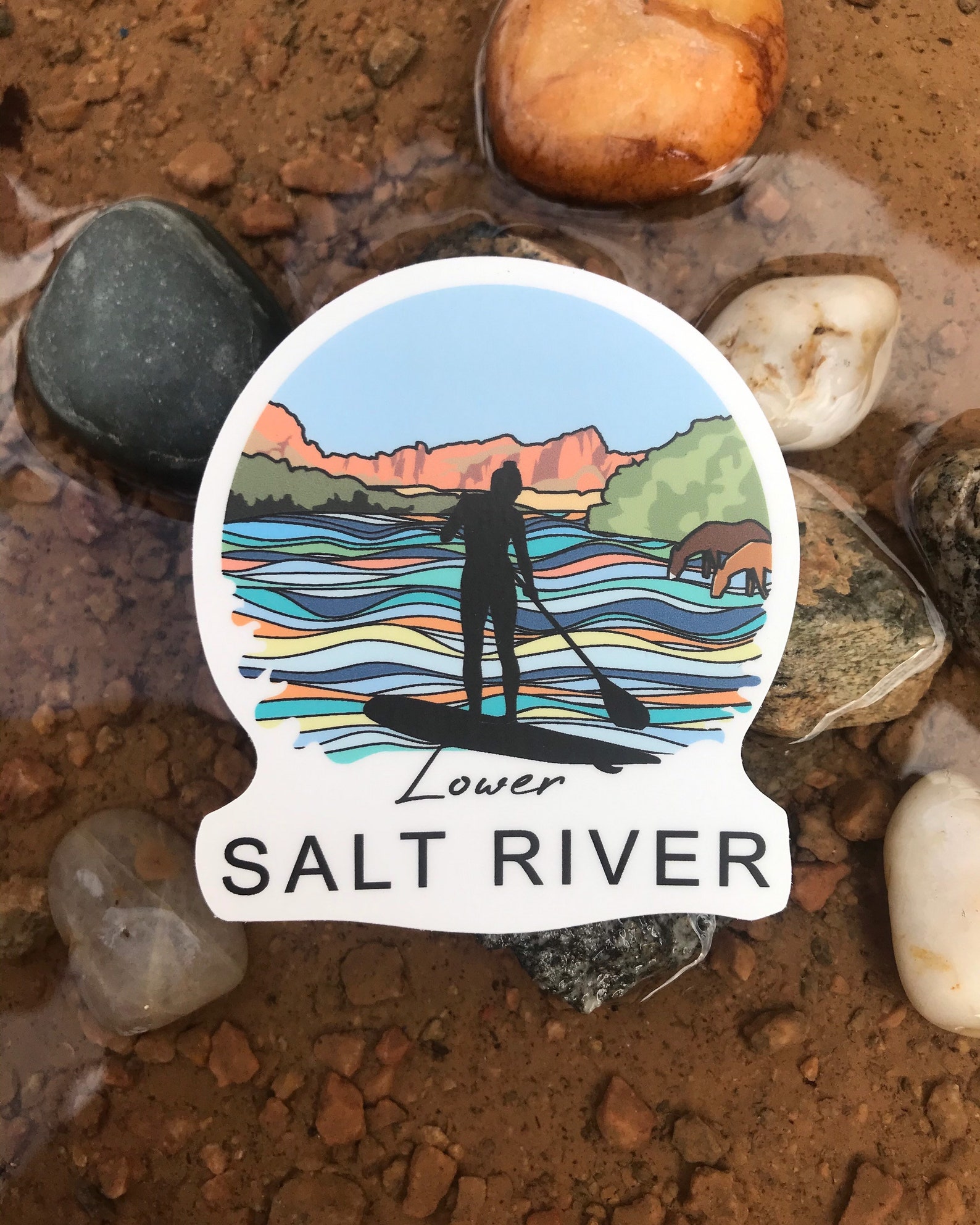 Salt River Stickers / Paddleboard Float / Weatherproof Vinyl - Etsy