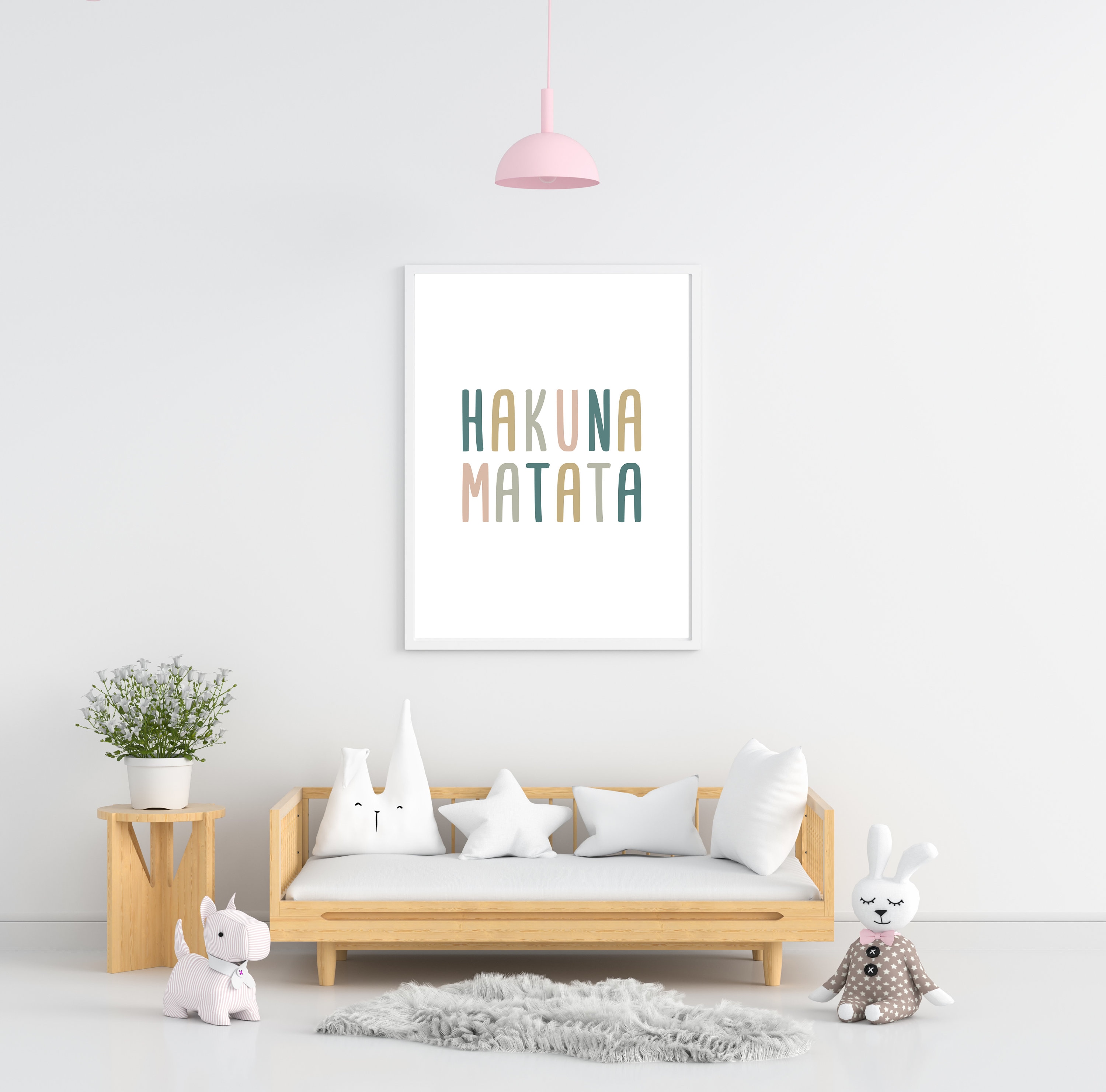 Hakuna Matata Child Print Nursery Decor Scandi Child Decor | Etsy