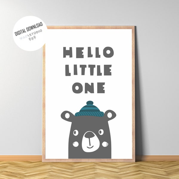 Hey Bear Printable - Etsy