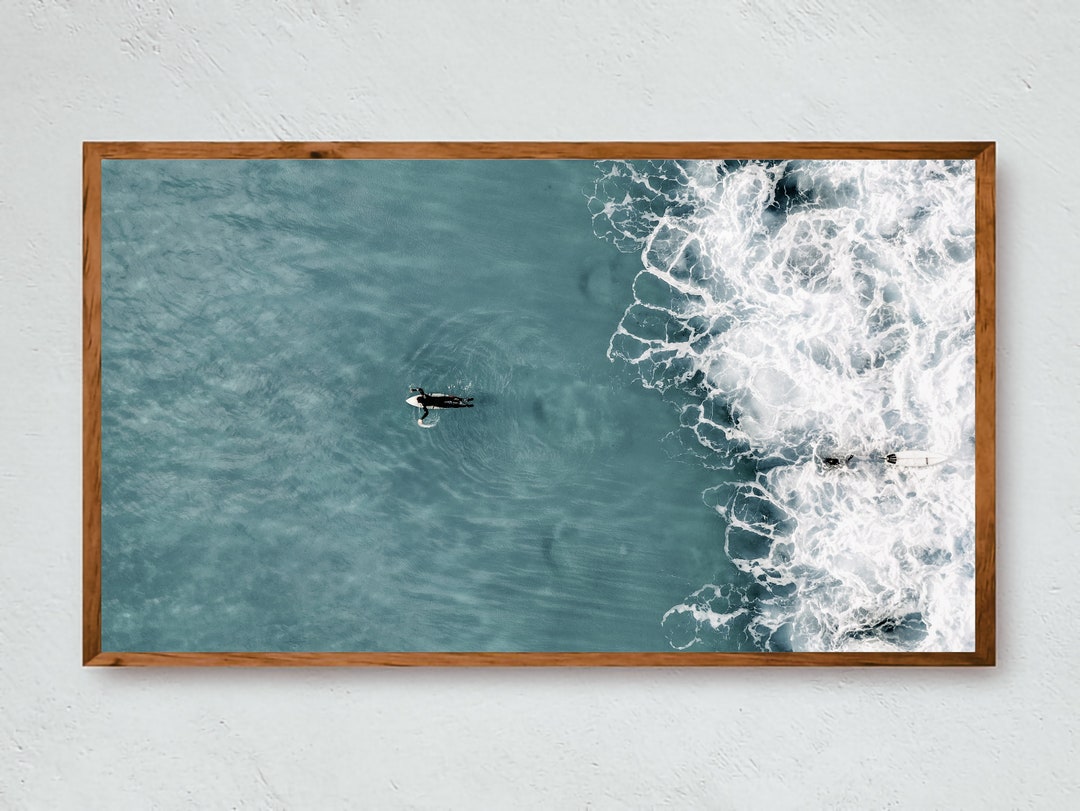 Beach Surf Frame TV Art: Abstract Ocean View (digital Download) - Etsy
