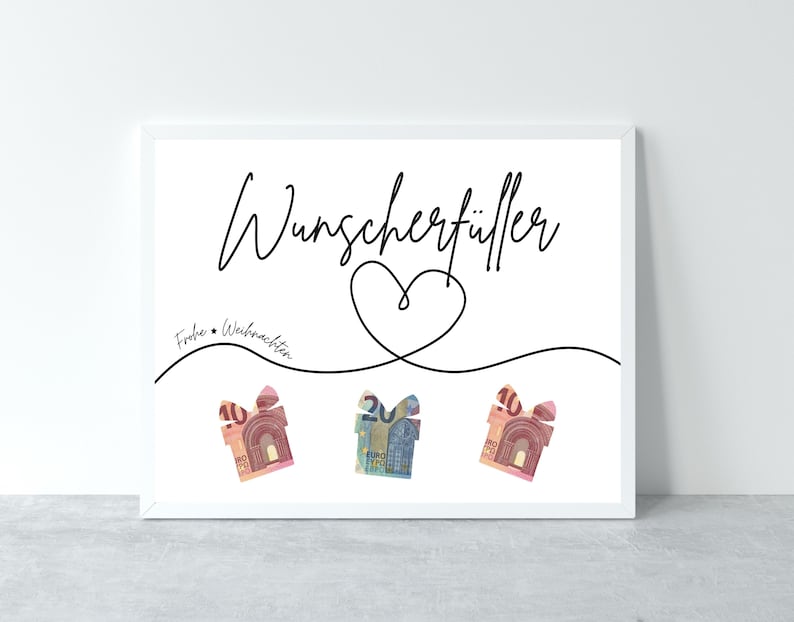 Wunscherfüller Geldgeschenk Weihnachten, Vorlage Verpackung Geld ...