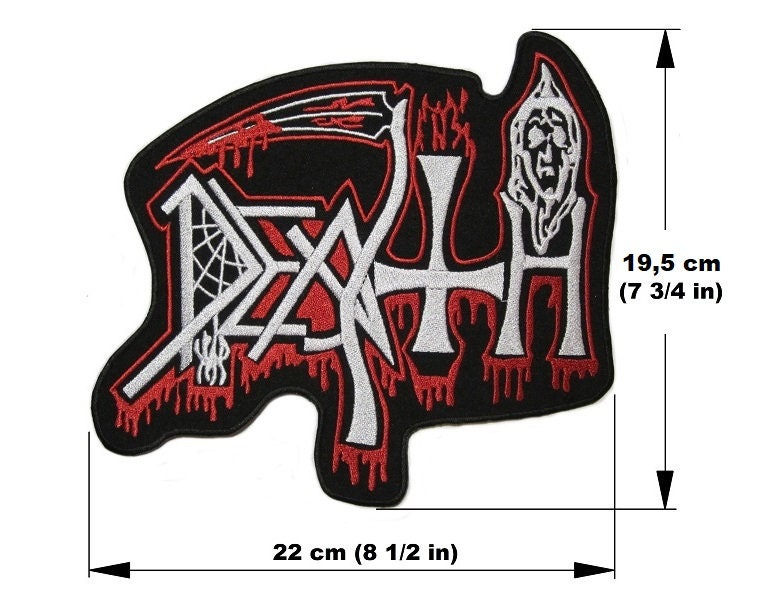 DEATH back patch embroidered new | Etsy