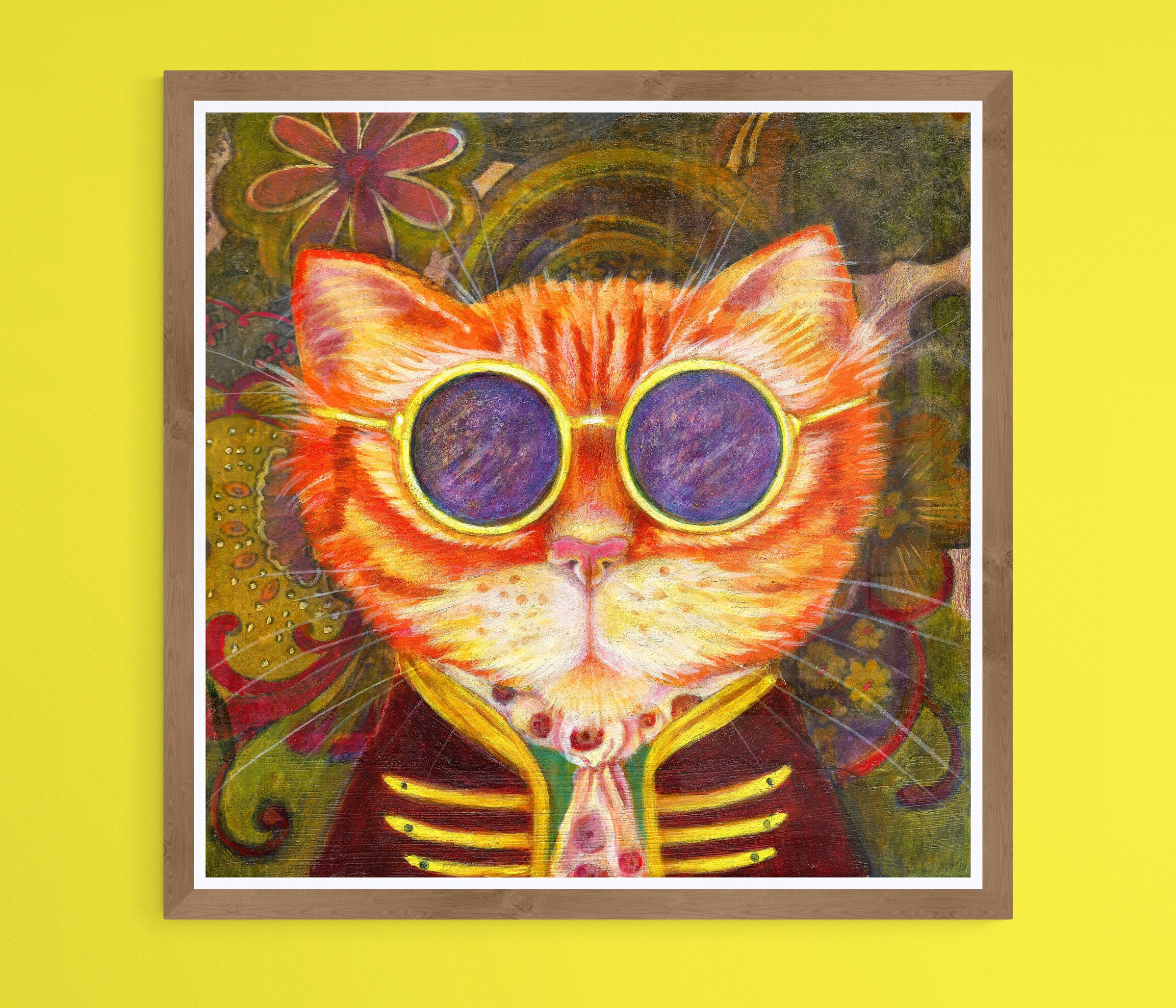 Sergeant Kipper Art Print 4" 6" 8" Sizes, Comical Art Print of an Original Painting, Beatles ...