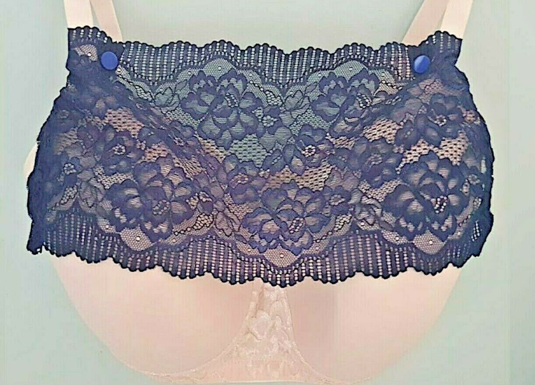 Modesty Panel Quality Stretch Lace Fabric Navy Blue. Small Medium Large ...