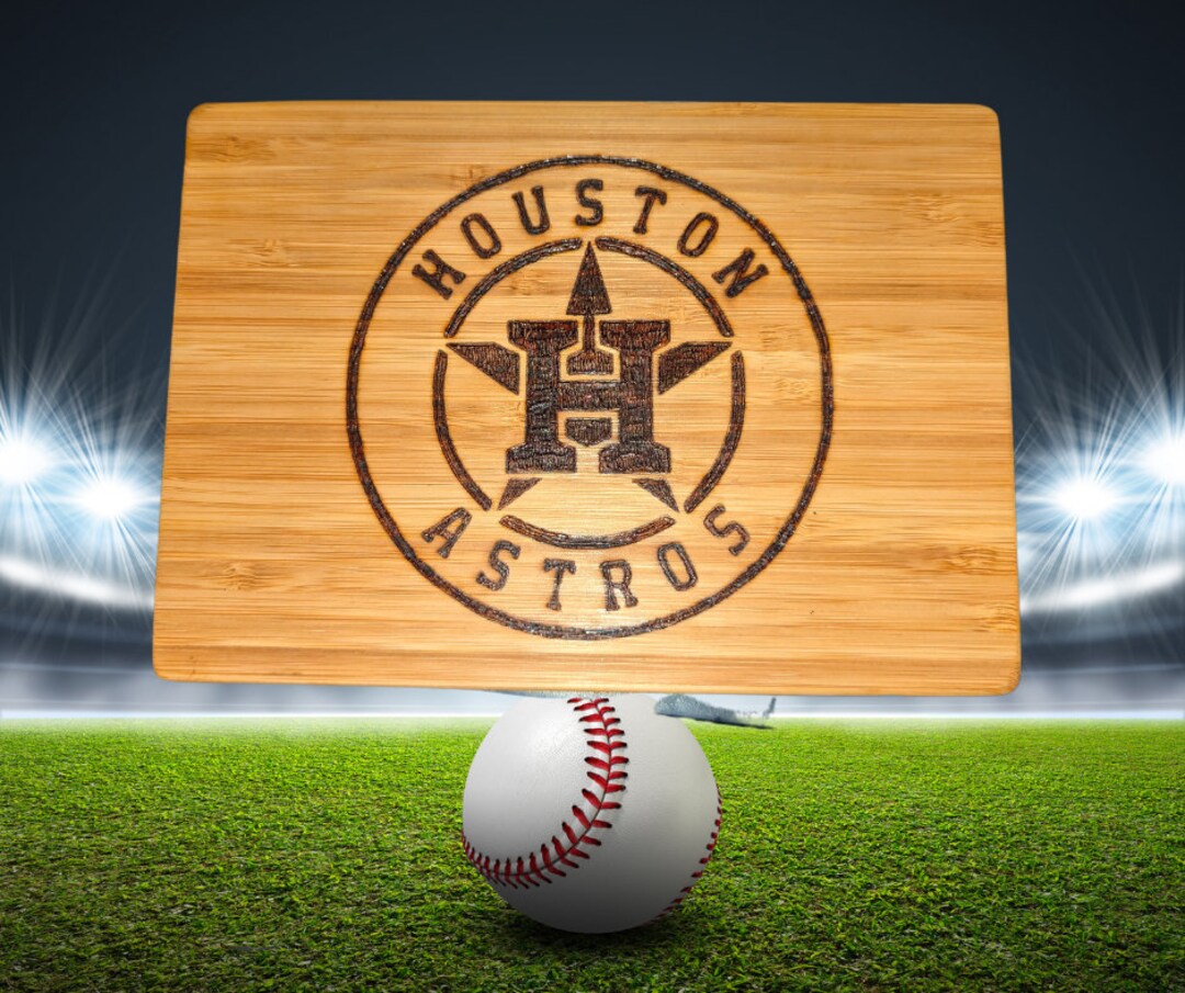 Houston Astros MLB Cutting Board hand Burnt Pyography Cutting Board ...