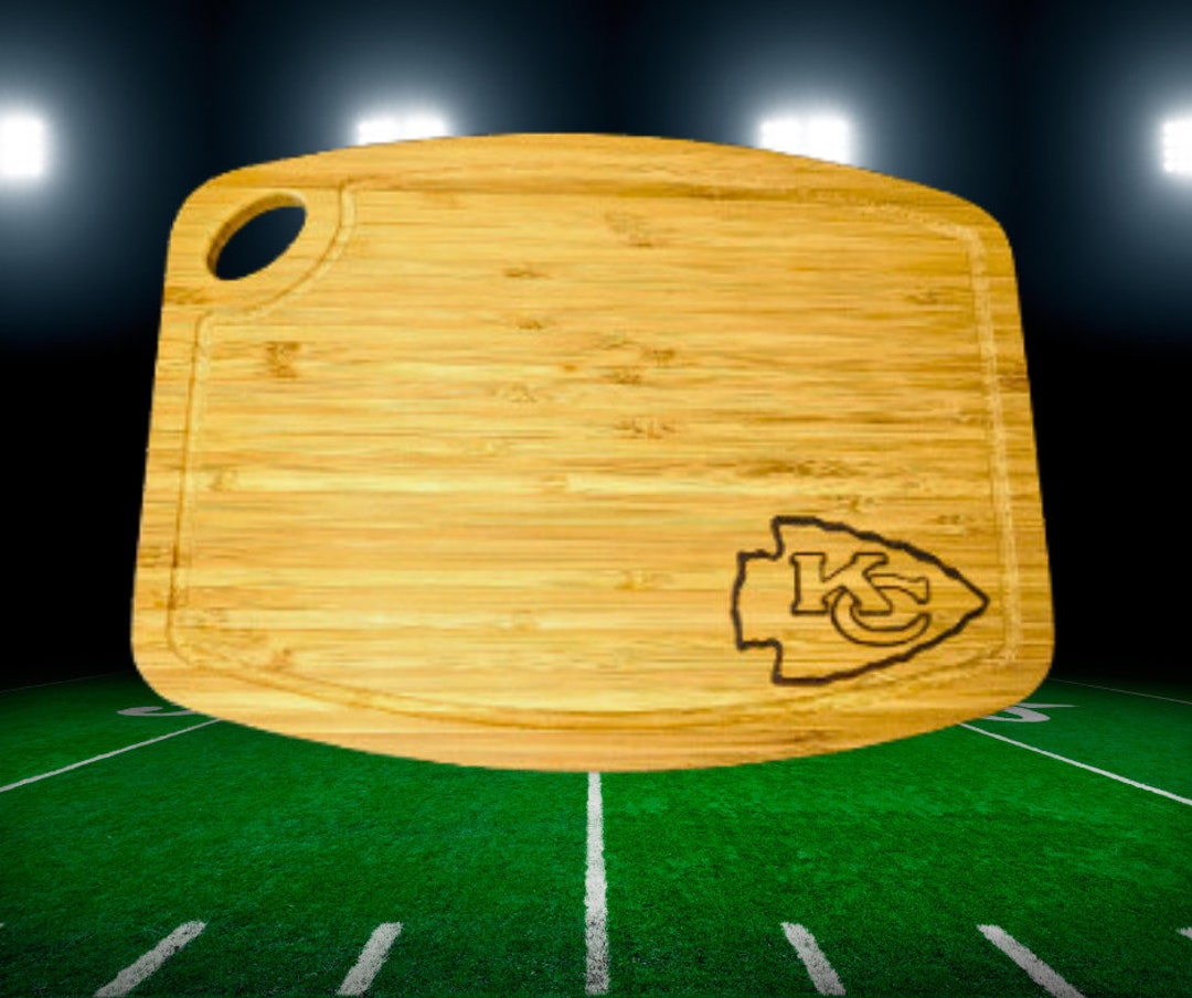 Kansas City Chiefs NFL Cutting Board Hand Burnt Pyography Chiefs ...