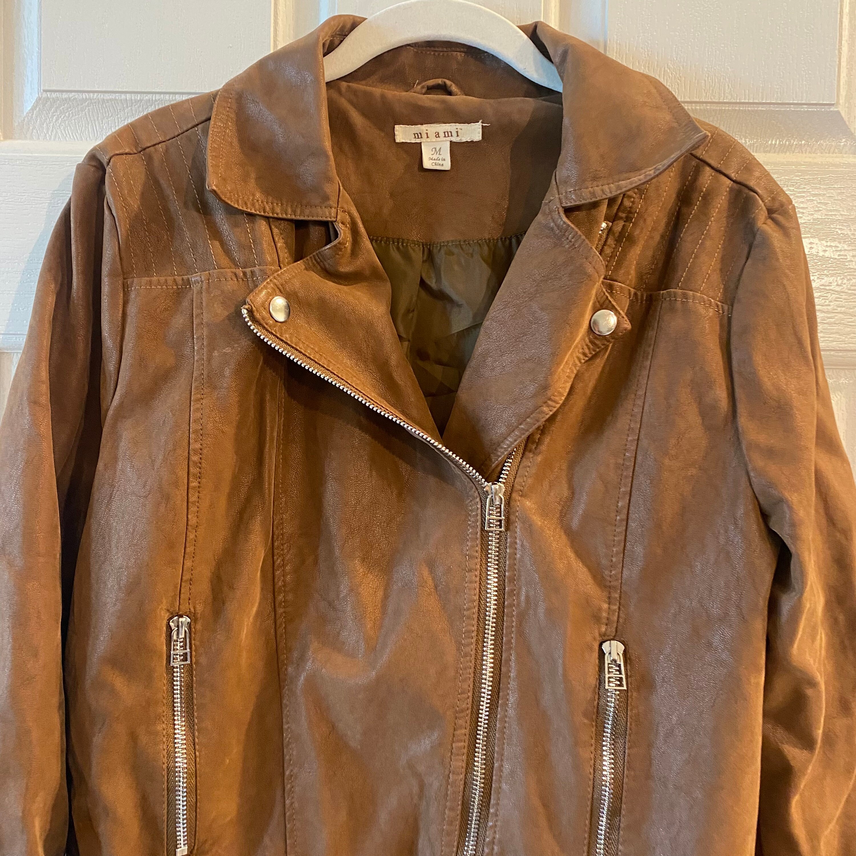 Hand-painted the Doors Upcycled Faux Leather Jacket - Etsy
