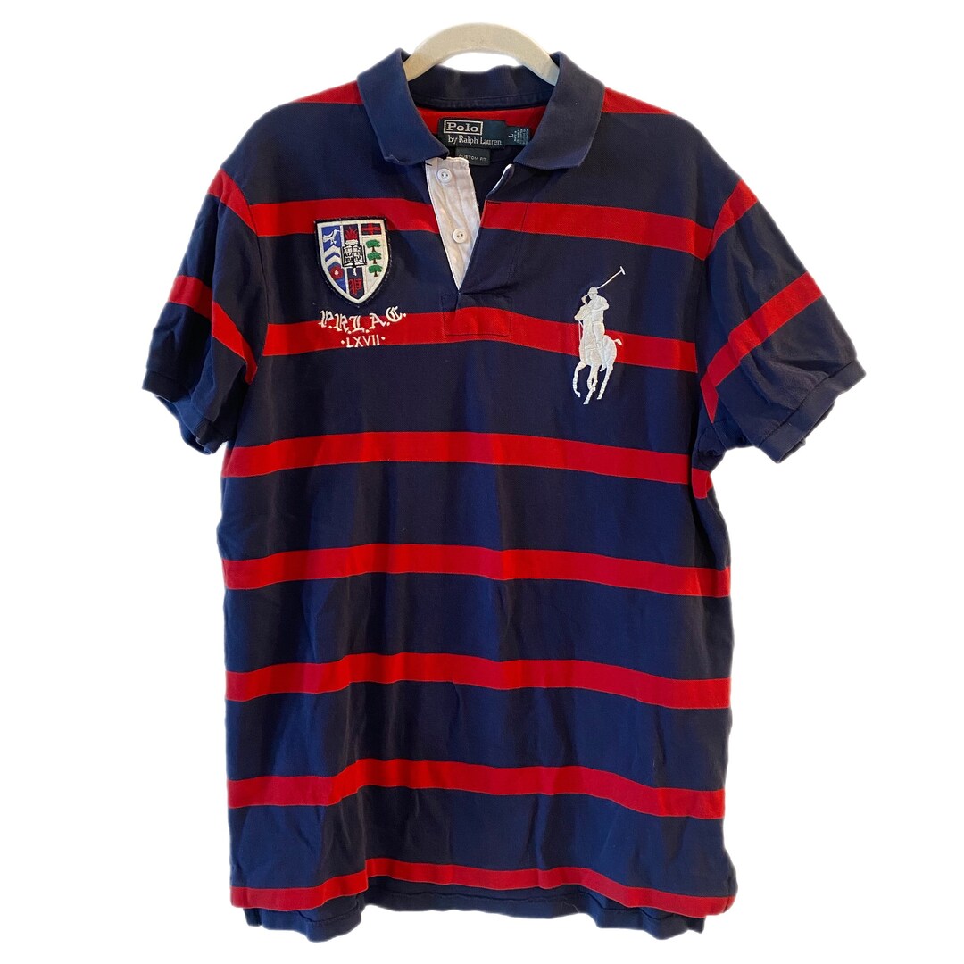 90s Polo Ralph Lauren Striped Polo - Etsy