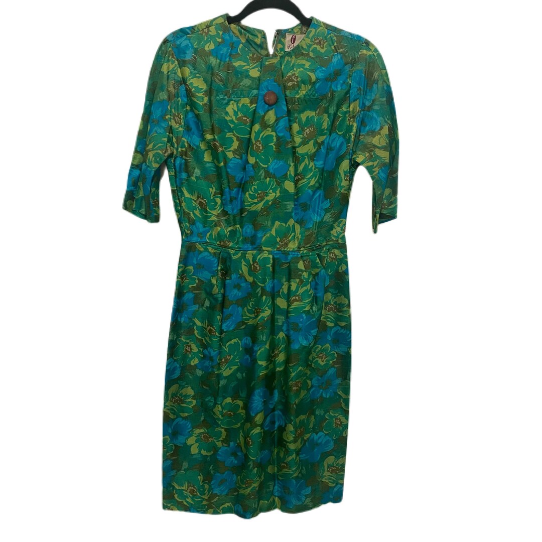 Richard Frontman 1960s Floral Dress - Etsy