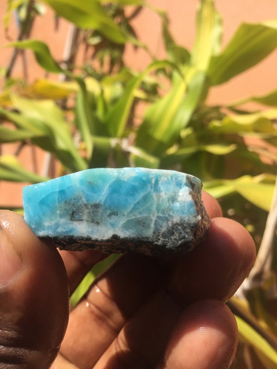 Jewelry & Beauty Materials partially polished rough Larimar Larimar ...