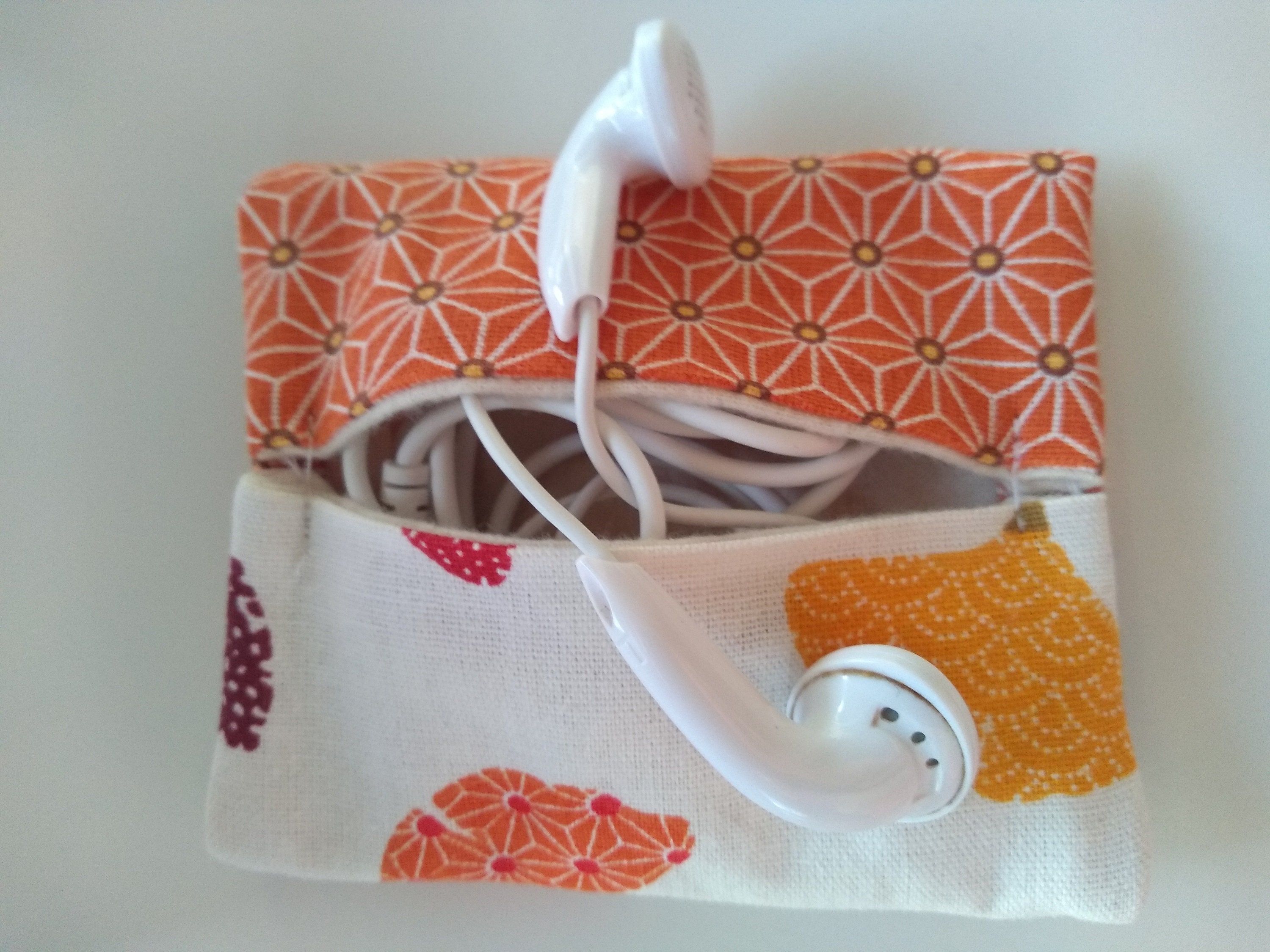 Headphone Case, Earphone Storage, Earphone Storage Pouch, Cotton, Oeko ...