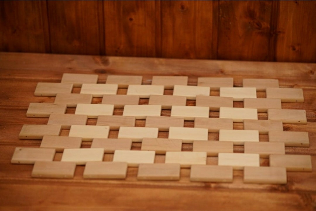 Wooden Spa Bath Mat Wooden Bath Seat Linden Wood Mat Wood - Etsy