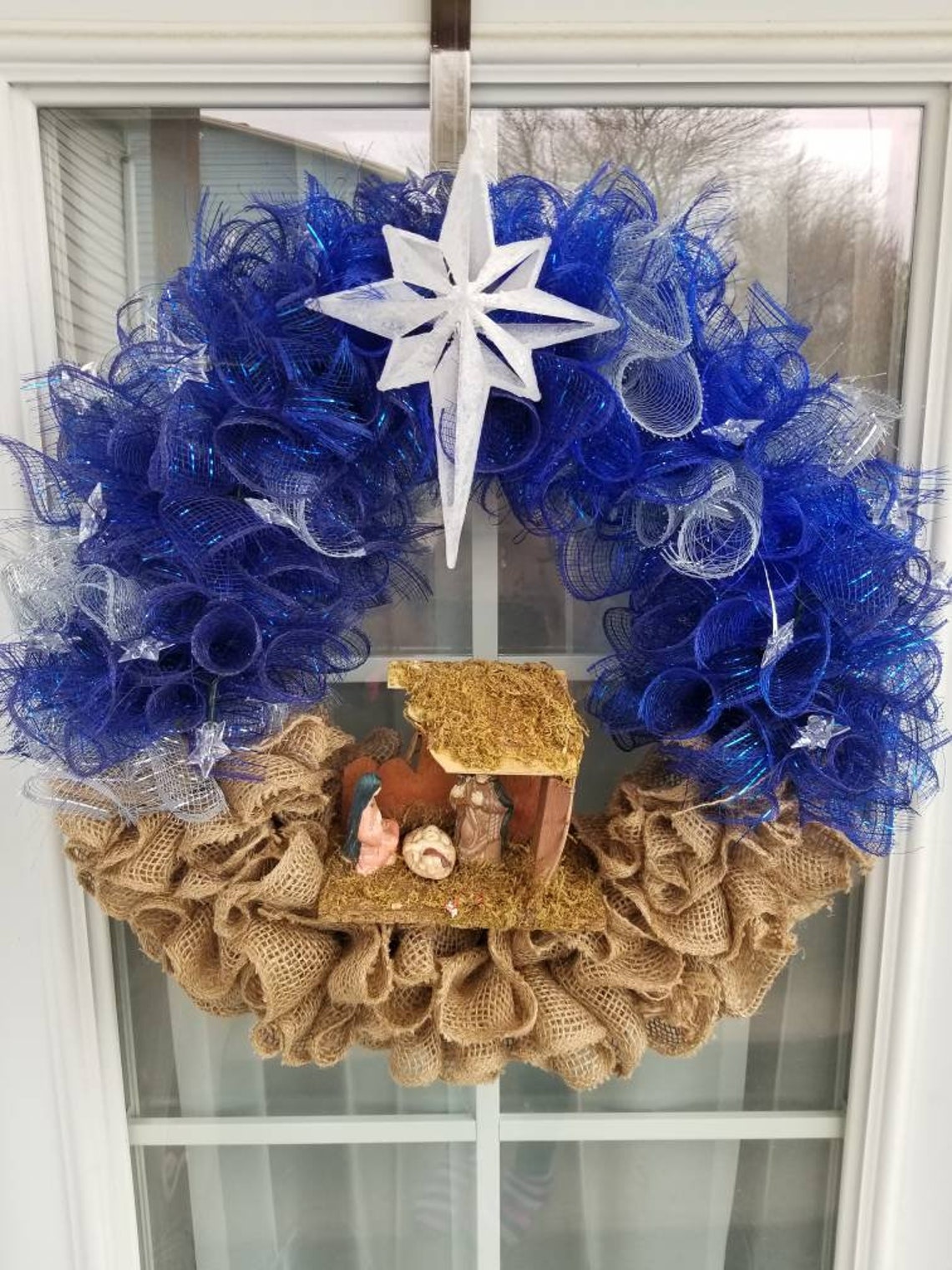 Nativity Christmas Wreath | Etsy