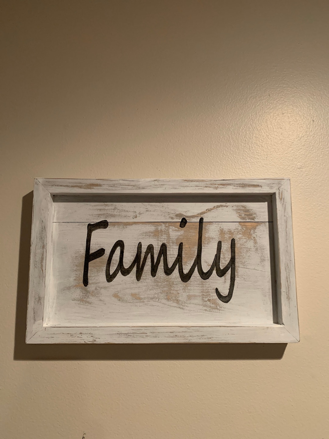 Wooden family Wall Sign - Etsy