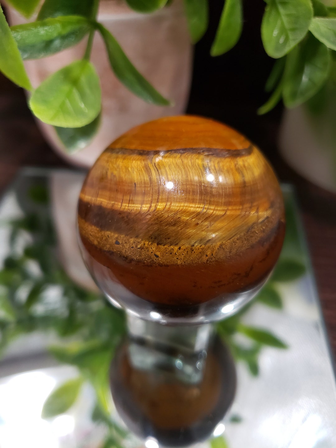 50mm Tigers Eye Sphere, High Quality Tigers Eye Sphere, Tigers Eye ...