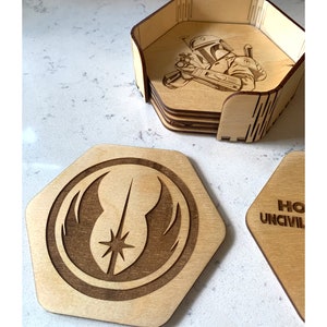 Mix & Match Coaster Set and Holder, Science Fiction - Etsy