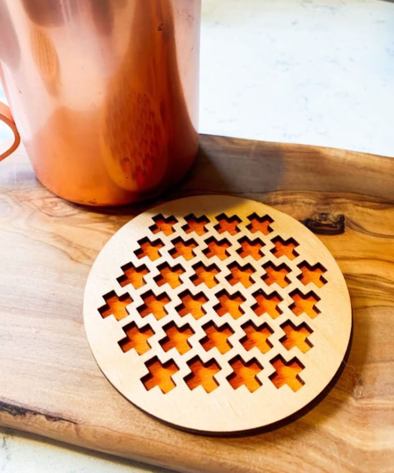 Set of 5 Geometric Coasters,wedding Gift,coasters,home Decor ...