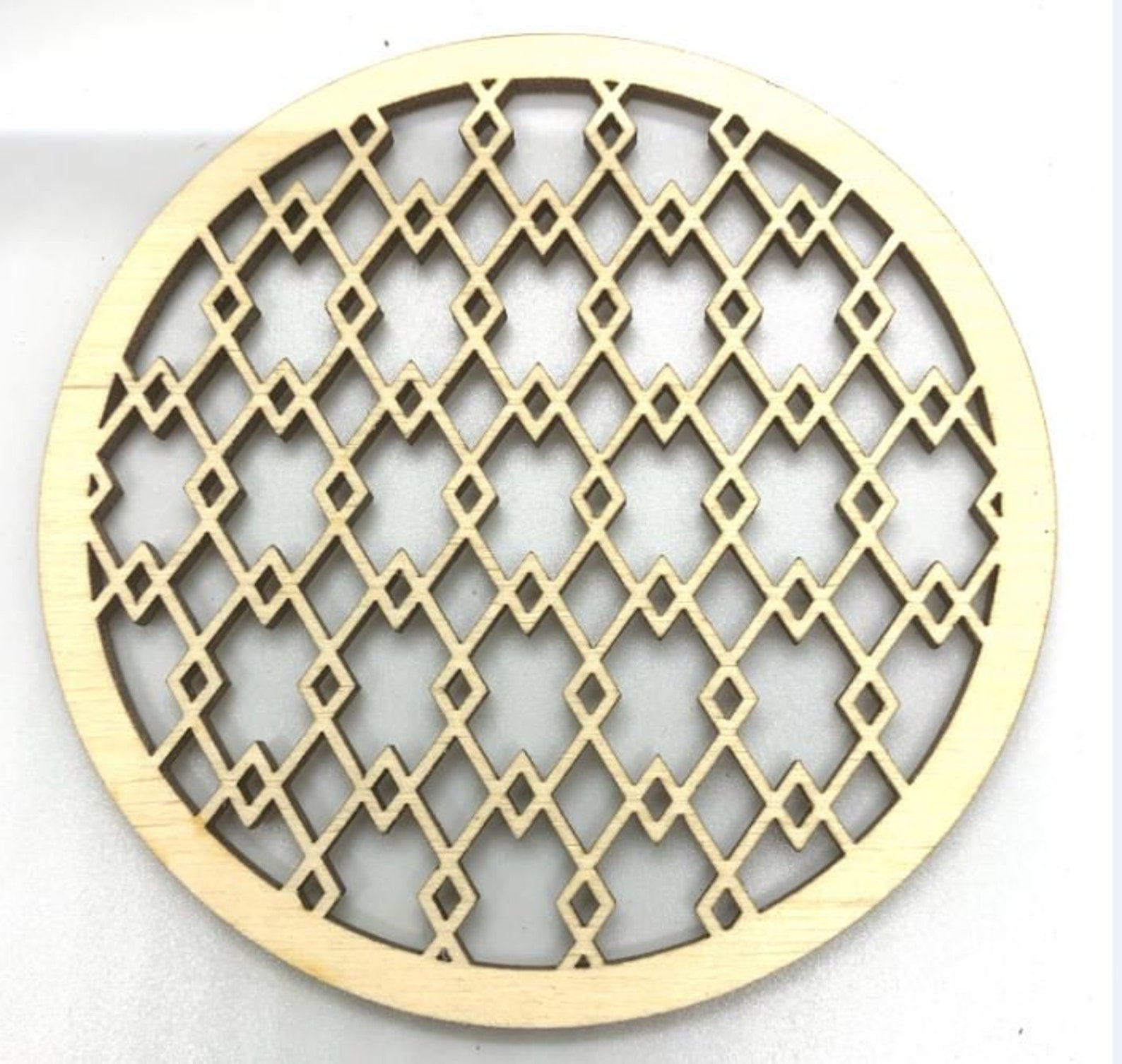 Geometric Wood Coaster Set of 5geometric Coastersdrink - Etsy