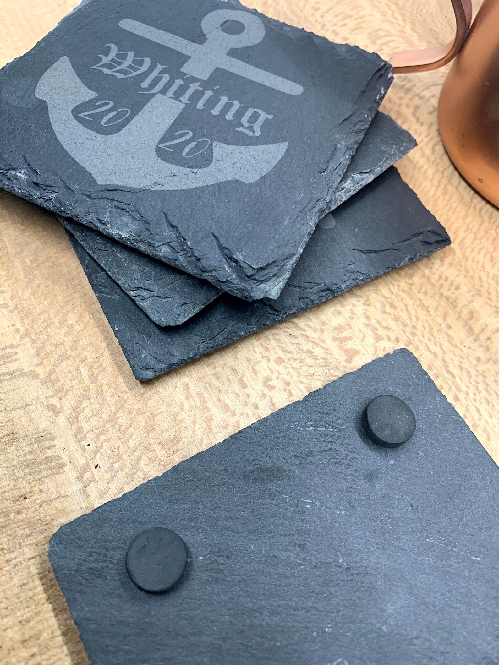 Personalized Boat Slate Coastersslate Coasterboat - Etsy