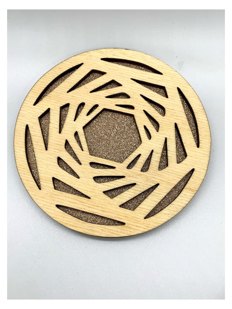 Set of 5 Geometric Coasterswedding Giftcoastershome - Etsy