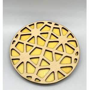 5-piece Unique Geometric Wood Coasters for Home Decor - Etsy