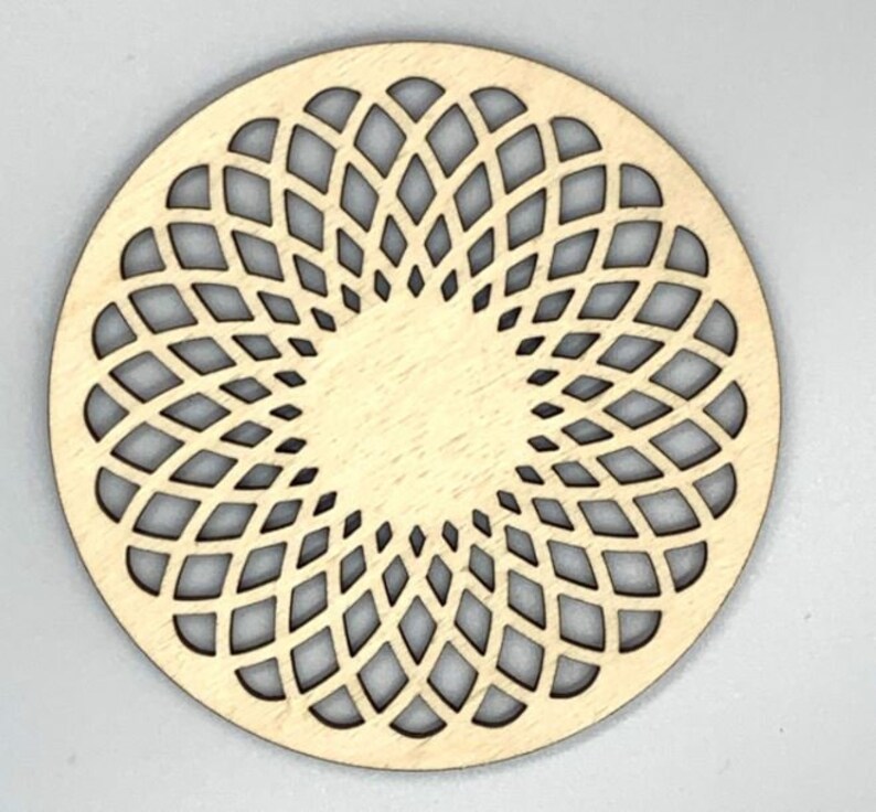 Geometric Wood Coaster Set of 5geometric Coastersdrink - Etsy