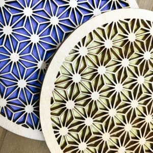 Set of 5 Geometric Coasters With a Pop of Colorhome - Etsy