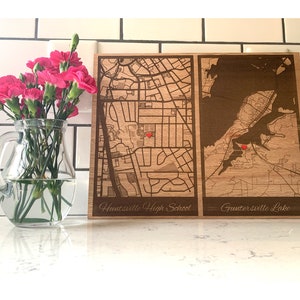 14x11 Custom Map Sign Map for Couple Love Map Relationship Map - Etsy ...