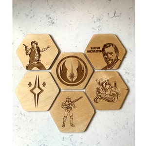 Mix & Match Coaster Set and Holder, Science Fiction - Etsy