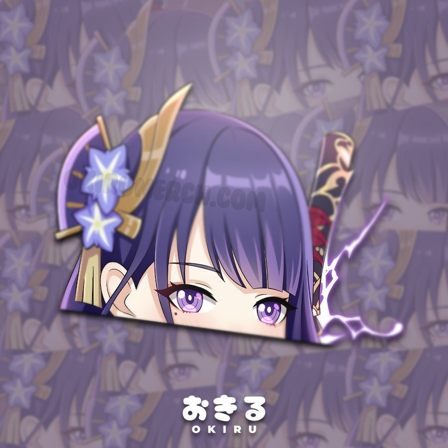 Genshin Raiden Sticker - Etsy