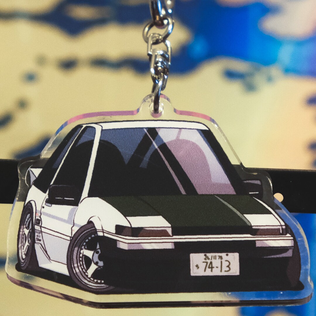 Keiichi Tsuchiya's AE86 Keychain - Etsy